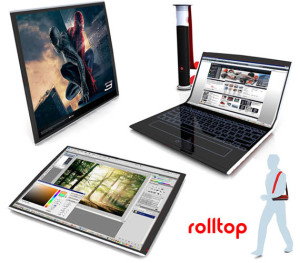 Rolltop is the future new look of Laptop | Graphene Uses